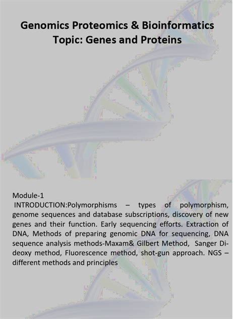 Module 1 Merged Bioinformatics Pdf Single Nucleotide Polymorphism Dna Sequencing