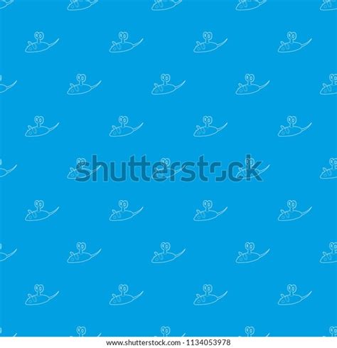 Clockwork Mouse Pattern Vector Seamless Blue Stock Vector Royalty Free 1134053978 Shutterstock