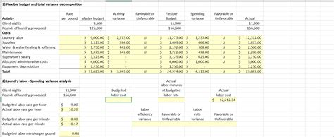 Solved Flexible Budget And Total Variance Decomposition Chegg Com