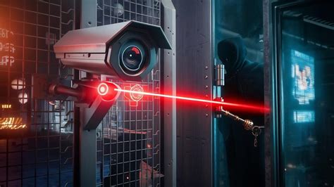 Premium Photo Security Camera Targeting A Detected Intrusion 3d