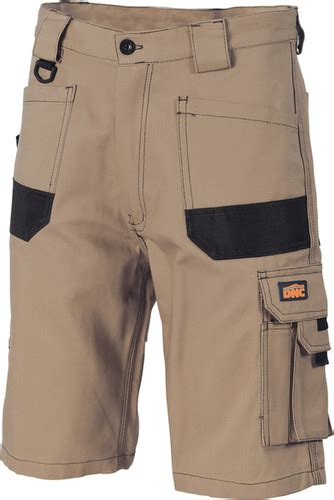 Dnc Duratex Cotton Duck Weave Cargo Shorts Desert Sand Workwearsupplyco