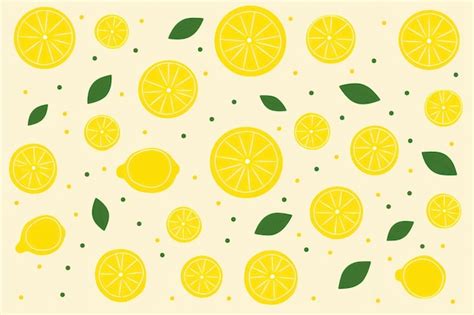 Lemon Minimalist Grid Pattern Simple 2d Svg Vector Illustration Ar 32 V