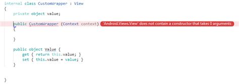 Xamarin Error When Writing A Class Extending View In Android Stack