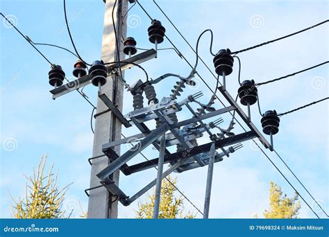 Tripping Device Of An Electrical Switch With An Extension Rod Stock Photo Image Of Arrester