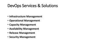 DevOps Consulting Services Azure DevOps AWS DevOps PPTX