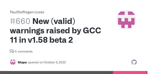 New Valid Warnings Raised By Gcc 11 In V158 Beta 2 · Issue 660