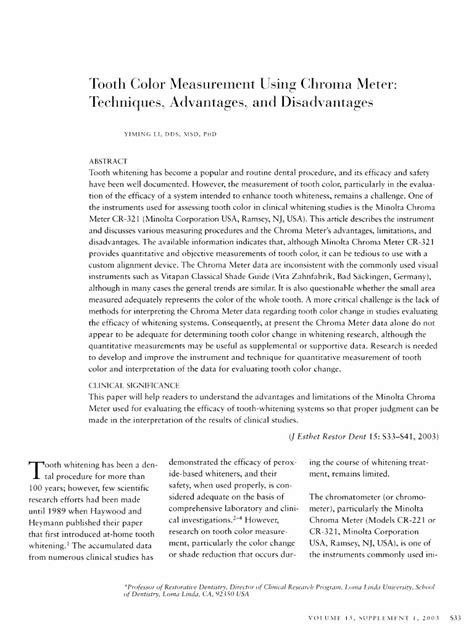 Chroma Meter Pdf Image Processing Optics