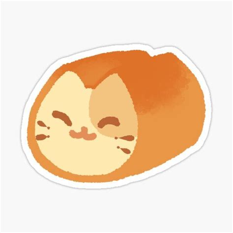 Cat Bread Loaf Sticker For Sale By Risaee Em 2024