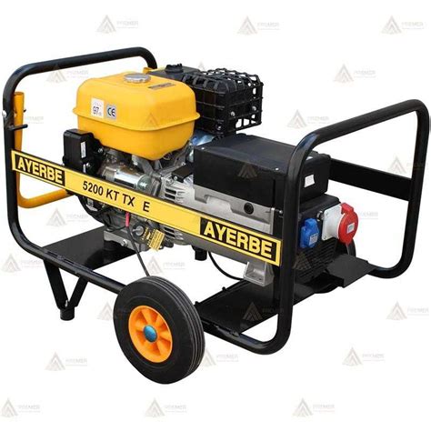 Generador trifásico con motor gasolina 5 5 KVA 4 400W Premer