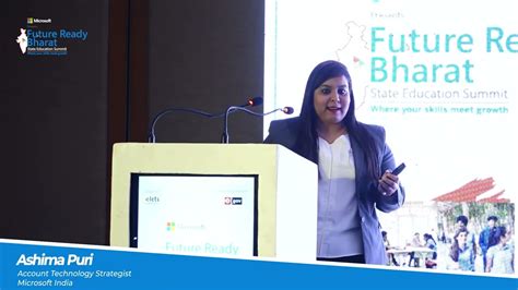 Ashima Puri Account Technology Strategist Microsoft India Elets