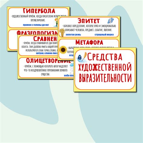 Наглядное пособие по литературному чтению Средства художественной выразительности 2 4 класс