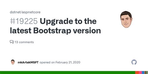 Upgrade To The Latest Bootstrap Version Issue Dotnet Aspnetcore Github