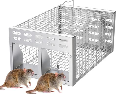 Whjiachu Rat Trap Humane Live Rat Trap And Automatic Reset