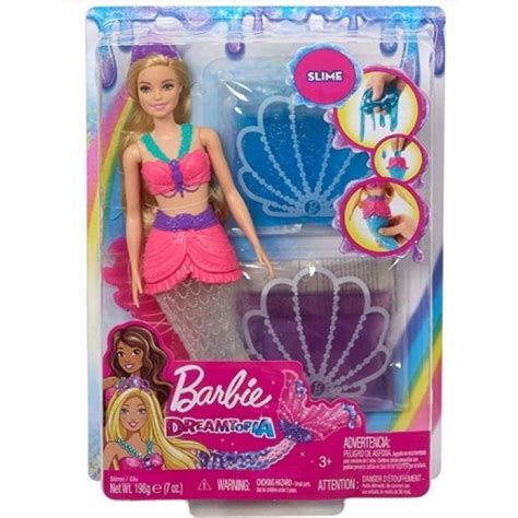 Jual Barbie Dreamtopia Slime Mermaid Doll With 2 Slime Packets ORI