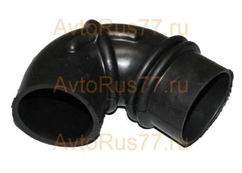Шланг воздухоподводящий ДМРВ ГАЗ-3110 двигатель 406 уголок