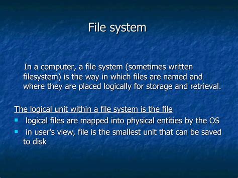 File System Ppt