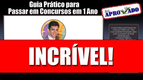 Guia Prático Para Passar Em Concurso Público Em 1 Ano Como Passar Em
