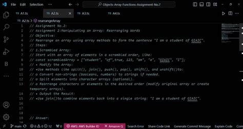 Video My Typescript Assignments Objects Arrays Functions Parizah
