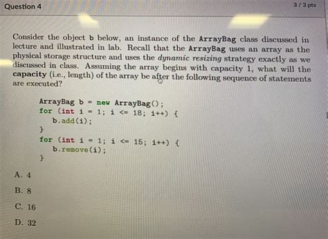 Solved 33 Pts Question4 Consider The Object B Below An