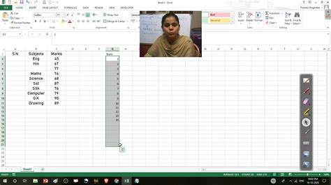 Ms Excel Autofill Feature And Auto Sum Function Youtube