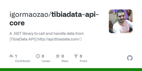 Github Igormaozao Tibiadata Api Core A Net Library To Call And
