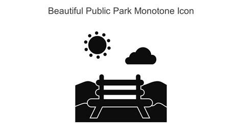 Beautiful Public Park Monotone Icon In Powerpoint Pptx Png And Editable Eps Format PPT Example