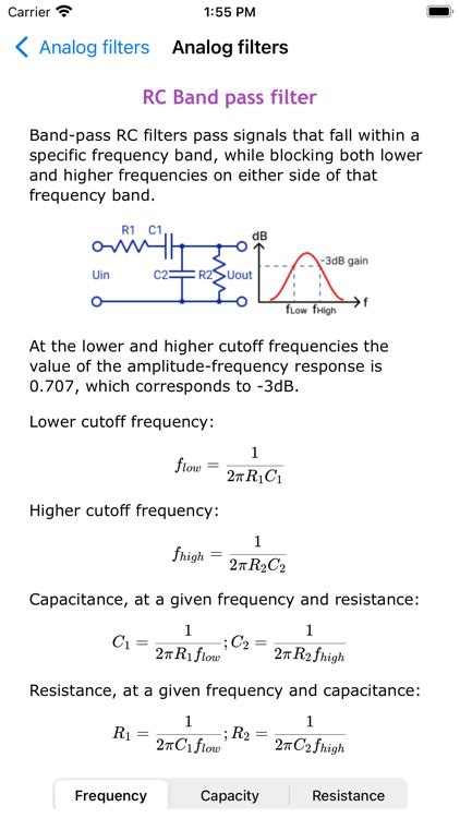 Electronic Circuits Calculator By Alg Software Lab