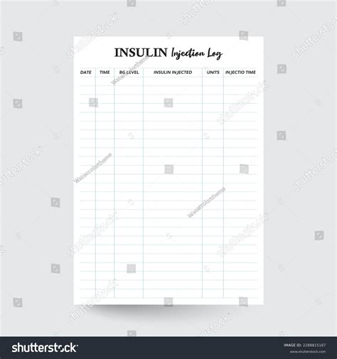 Insulin Tracker Over 21 Royalty Free Licensable Stock Illustrations