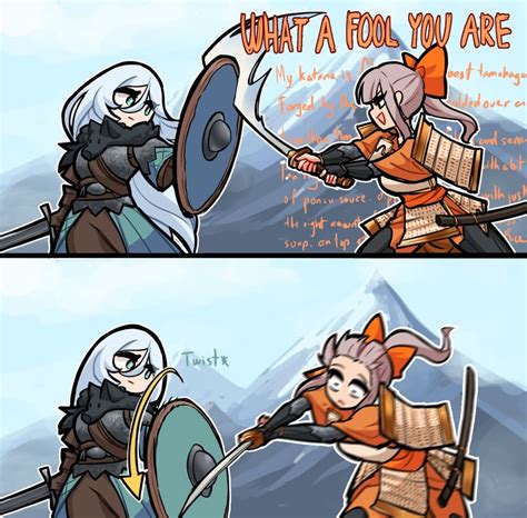 Samurai And Viking Original Drawn By Centurii Chan Artist Danbooru
