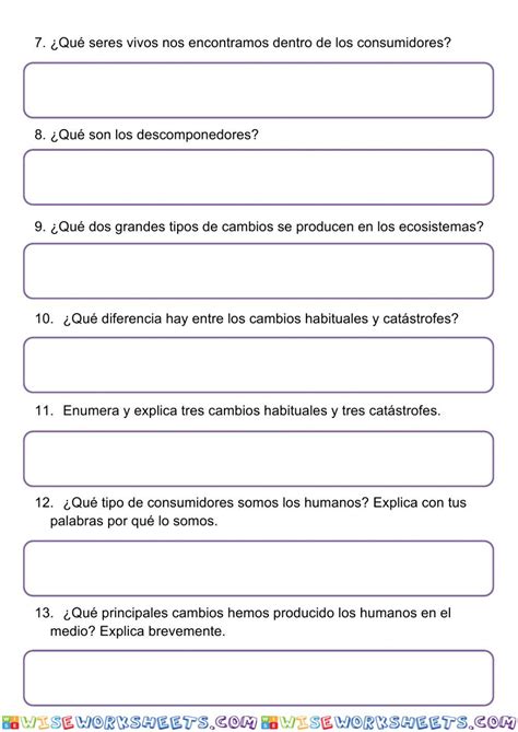 Preguntas Repaso Unidad 3 Naturales Los Seres Vivos En El Ecosistema Worksheet Online Preguntas Repaso Unidad 3 Naturales Los Seres Vivos En El Ecosistema Worksheet Online