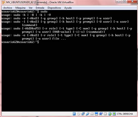 Comando Sudo · Bitacora De Comandos Santiago Hidalgo