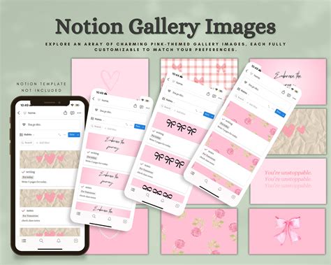 Notion Customization Cute Aesthetic Bundle That Girl Planner Pink Covers And Dividers