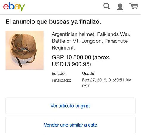 El Inglés Que Vendía El Casco Del Soldado Argentino De Malvinas Eliminó