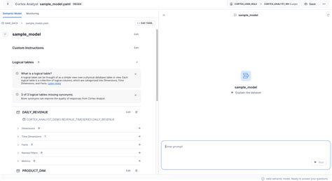 Snowflakeの自然言語によるデータ分析機能であるcortex Analystに入門する Developersio