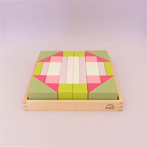 Forest Octagon Block Set Wooden Toys Australia Euca Toys