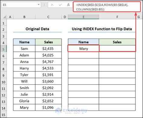 How To Flip Table In Excel 2 Quick Ways ExcelDemy