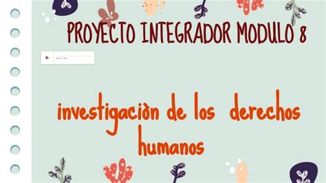 Proyecto Integrador Modulo 8 Genially