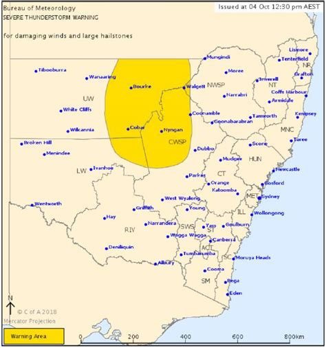 Severe Thunderstorm Warning For Damaging Winds And Large Hail Issued