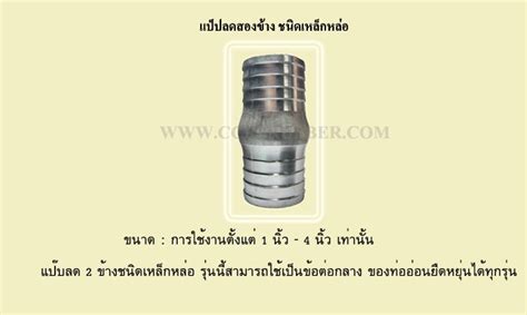 ลักษณะการต่อท่อทุกชนิด หจก เจริญชัยรับเบอร์พาร์ท ผู้ผลิต ตัวแทน