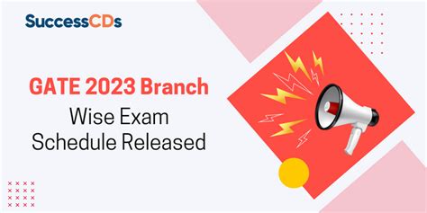 GATE 2023 Exam Schedule Released Check Now