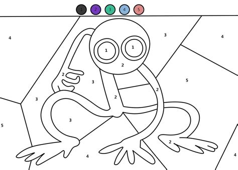 Printable Rainbow Friends Color By Number Download Print Now
