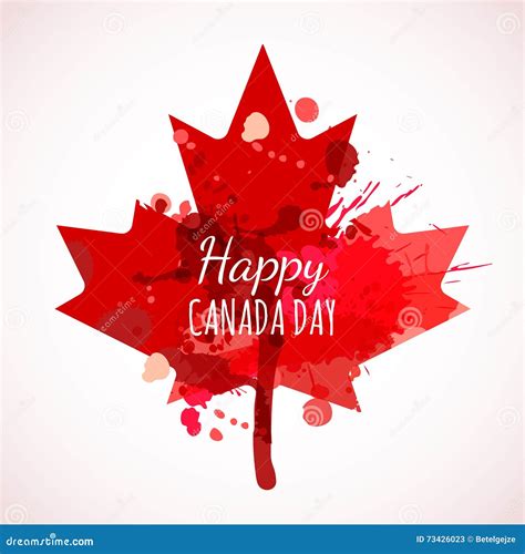 Happy Canada Day Card Cartoon Vector 190820833
