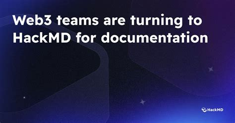 Hackmd A Perfect Match For Decentralized Projects Hackmd 📄 Posted On