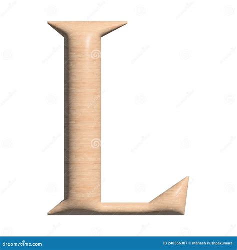 Illustration De La Lettre Majuscule En Bois D Illustration Stock Illustration Du Pierre