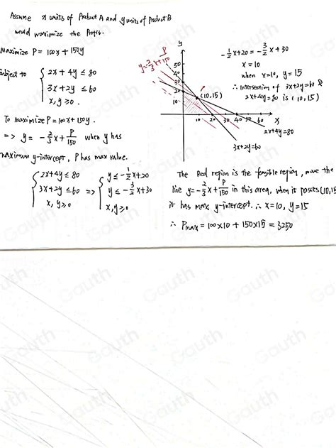 Solved A Company Produces Two Products A And B Each Unit Of A