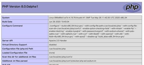 PHP 8 をオフィシャル Docker イメージで試す Shin x Blog