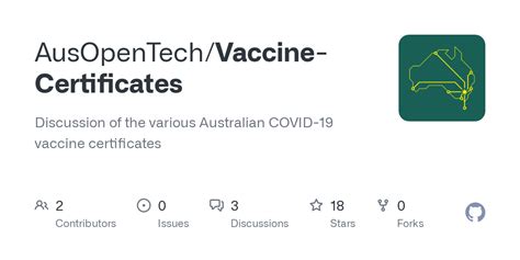 Github Ausopentech Vaccine Certificates Discussion Of The Various Australian Covid Vaccine