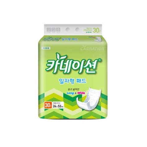 카네이션 성인용기저귀 속기저귀 일자형 30입 X 1팩30매 함께하는 시니어케어 전문스토어웰스센터