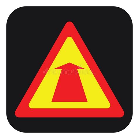 Transportation Road Sign Icon Stock Vector Illustration Of