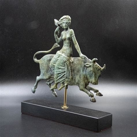 Europa Abducted By Zeus Bronze Statue Museum Replica Etsy